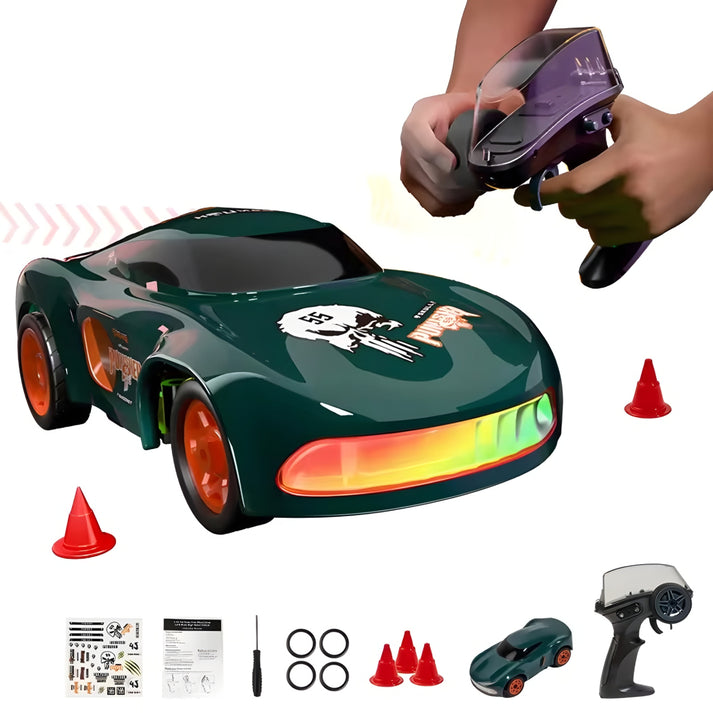 Mini RC Drift Car 1:64 Scale | Pocket-Size 4WD Desk Drift Car ...