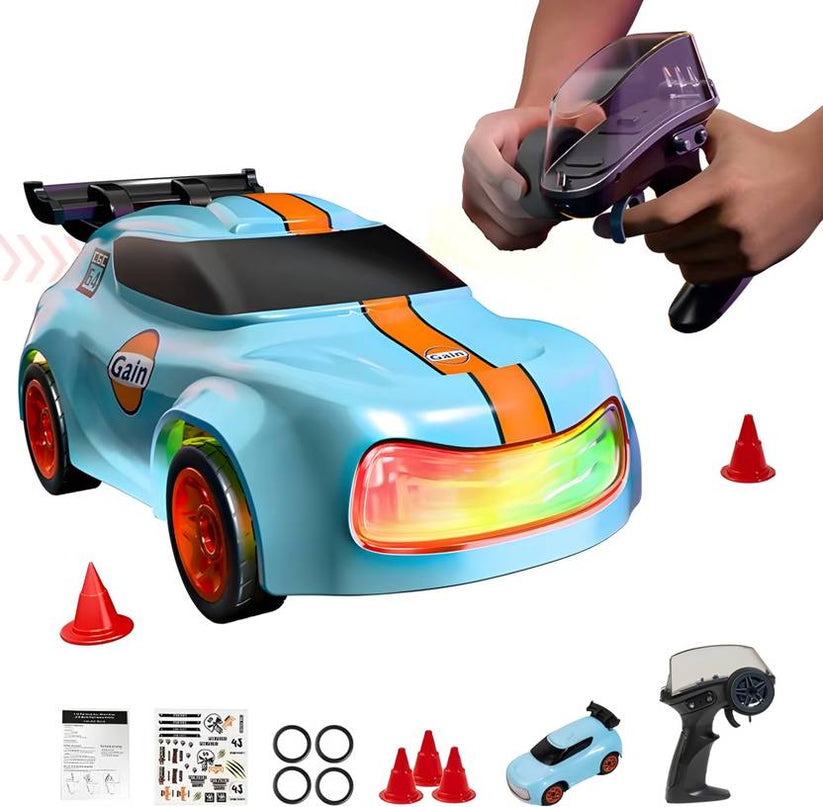 Mini RC Drift Car Gulf 1:64 Scale | Pocket-Size 4WD Desk Drift Car ...