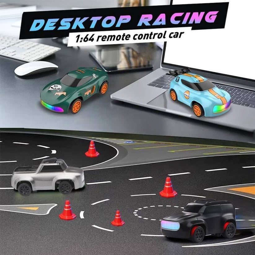 Mini RC Drift Car Gulf 1:64 Scale | Pocket-Size 4WD Desk Drift Car ...